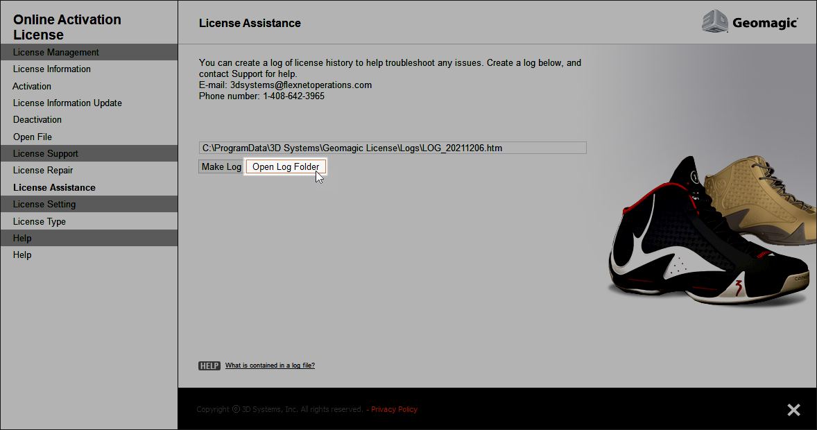 How to locate the software license key