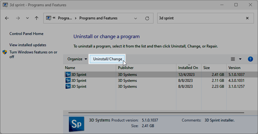 3D Sprint Installation Guide